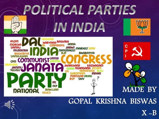 Political Parties class 10 civics PPT | PPTX | Civic affairs | Politics