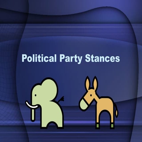 Political Party Stances | PPT | Civic affairs | Politics
