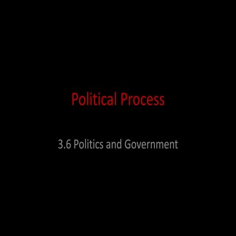 Political processes | PPTX