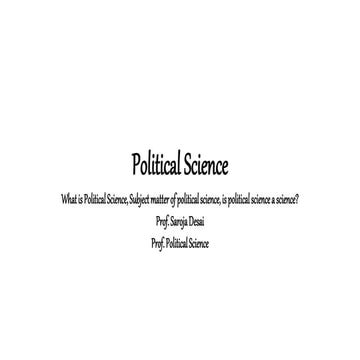 Political science 1 | PPT
