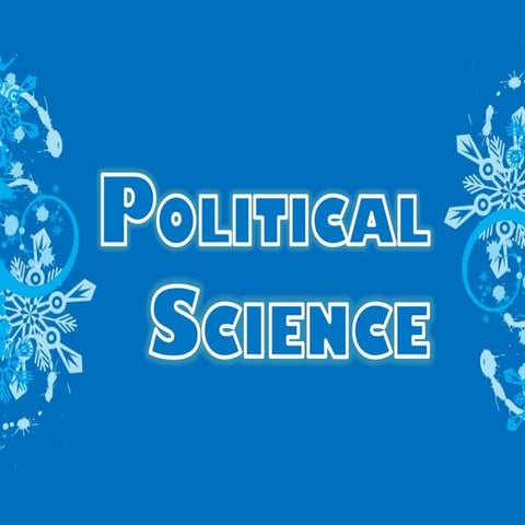 Political Science | PPT | Politics