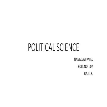 Political science 2 | PPT