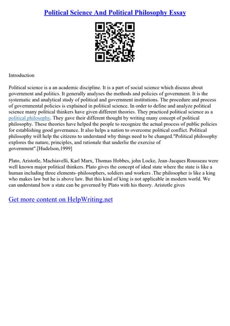 What is political science | PDF