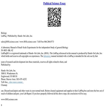 Political Science Essay | PPT