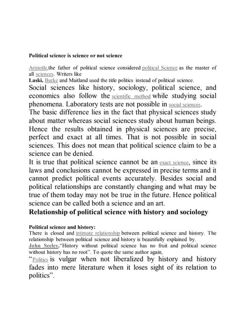 relationship of politicalscience.ppt