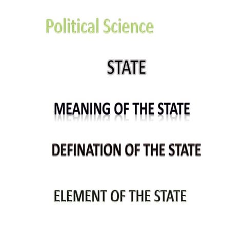 State and its elements | PPT