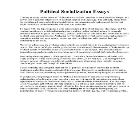 Political Socialization Essays.pdf