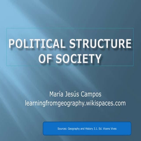 The Political Structure of Society | PPTX