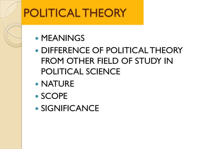 Traditional And Modern Approaches of Political Science | DOCX