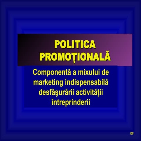 Politica promotionala | PPT