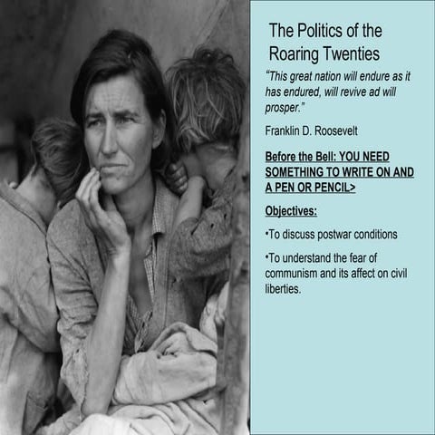 Liberal Vs. Conservative APUSH review | PPT