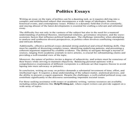 Comparative Politics Essay.pdf