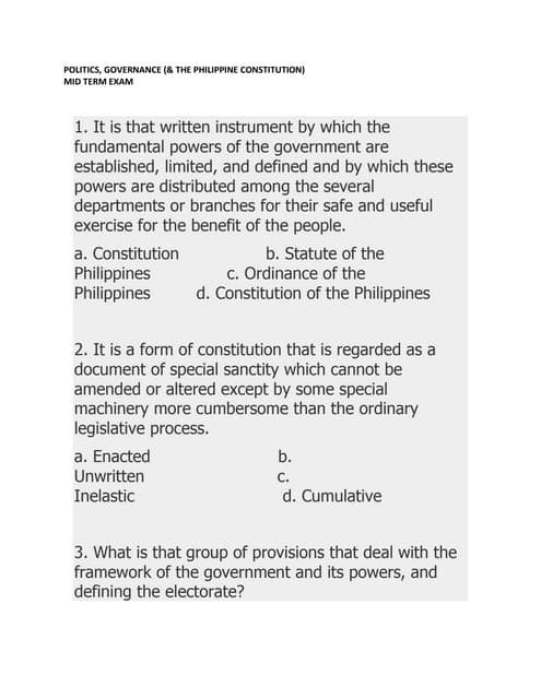 The 1987 philippine constitution | PPTX