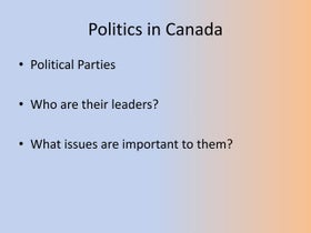 Branches of Canadian Government | PPT