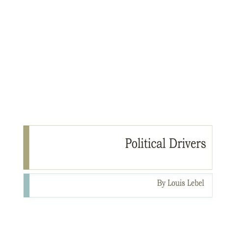 Political drivers (CPWF-GD workshop, Sept 2011) | PPT