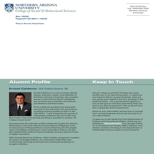 Politics Newsletter, Spring 2009 | PDF