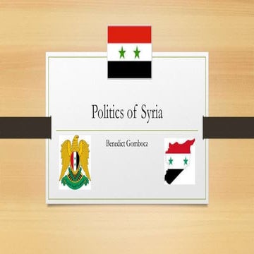 Politics of Syria | PPTX