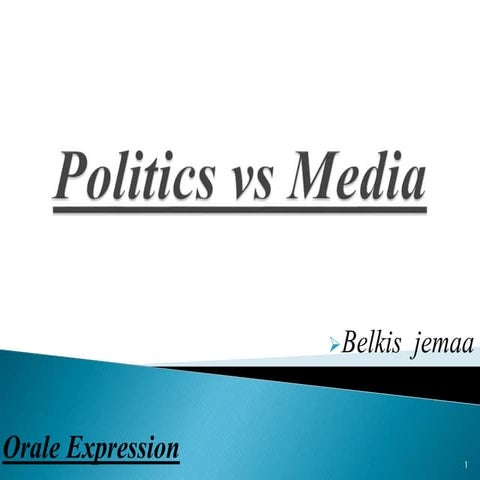 Politics vs media | PPTX