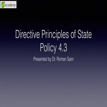 Polity dpsp 4.3 | PDF