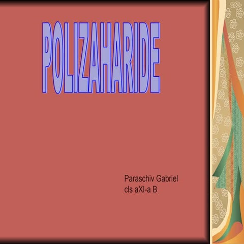 Polizaharide | PPT