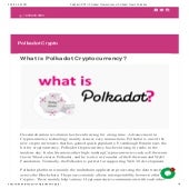 Polkadot (DOT) _ Polkadot Cryptocurrency _ Polkadot Crypto Coinbase | PDF