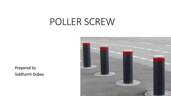 Poller or blocking screw | PPT