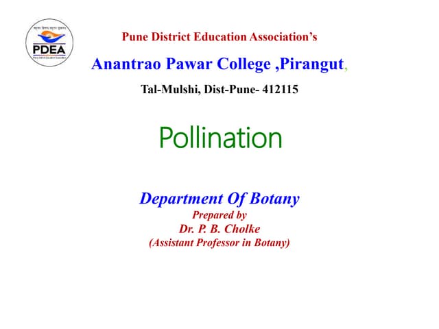 Pollination/class 12 biology | PPTX