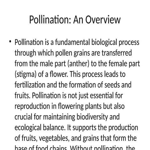 Pollination/class 12 biology | PPTX