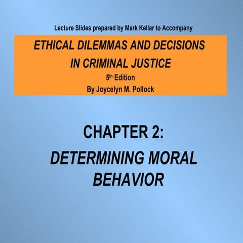 Ethics Chapter 2 | PPT
