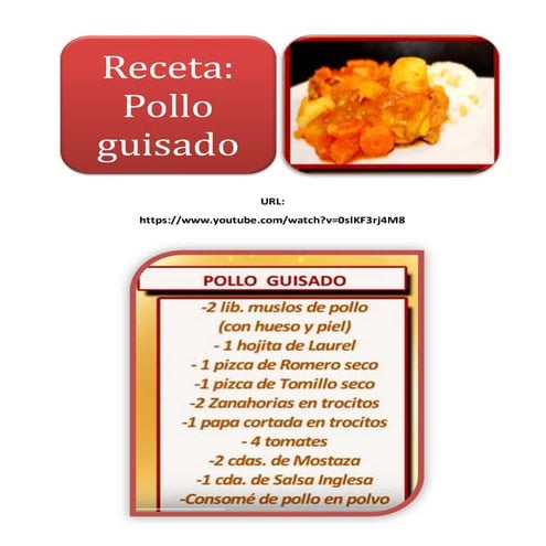Pollo guisado | DOCX