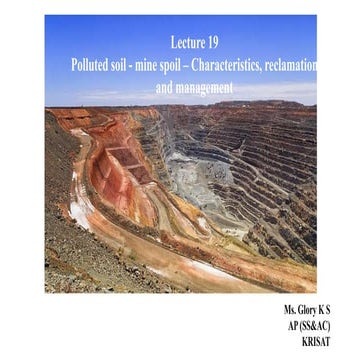 polluted soils - mined soils - characteristics and management.pptx