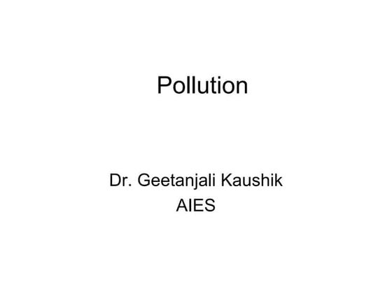 air pollution with case study | PPT
