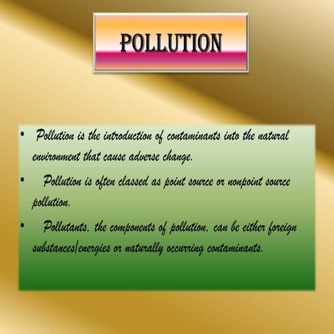 Pollution | PPT