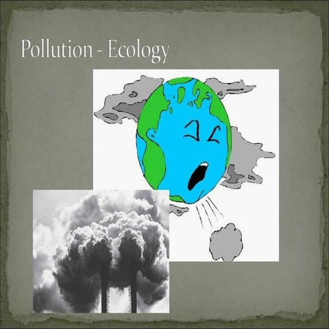 Pollution Ecology | PPT