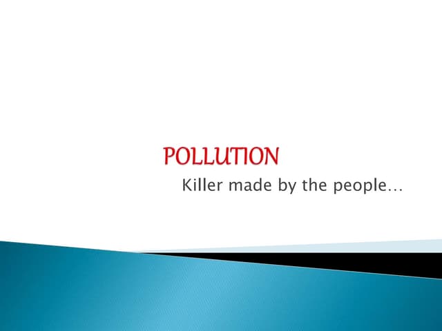 Pollution Class 5 NCERT BASED PRESENTATION | PPTX