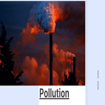 Pollution and its types | PDF
