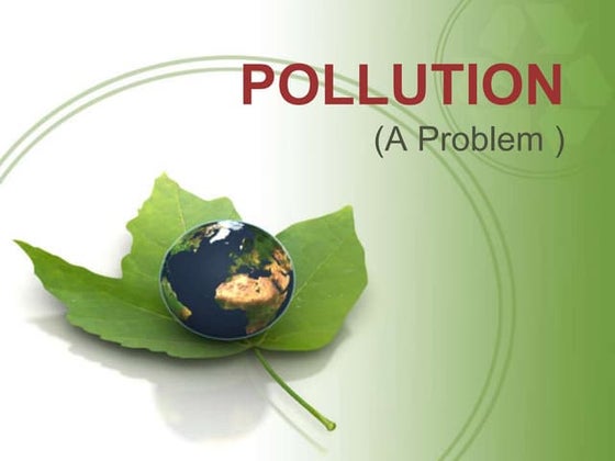 Types of Pollutions | PPT
