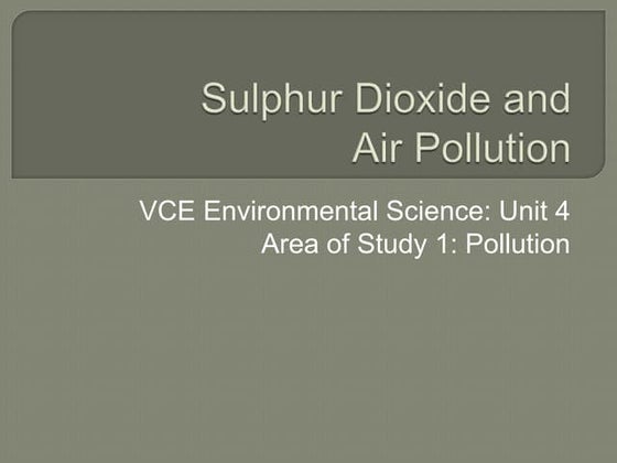 air pollution with case study | PPT