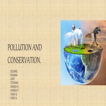 Pollution and conservation | PPTX | Indoor Environmental Quality | Home ...
