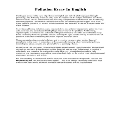 Pollution Essay In English.pdf