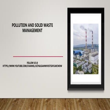 Pollution and waste management | PPTX