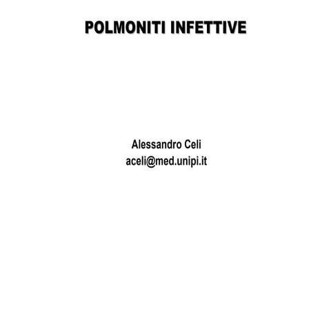 Polmoniti Inf Mar | PPT
