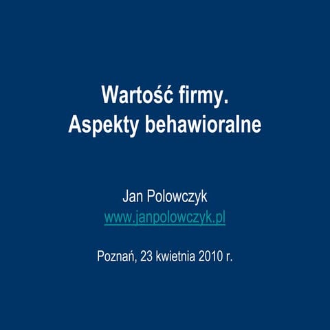 Polowczyk 23 04_10 | PPT