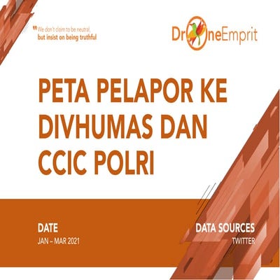 Peta Pelapor / Mention ke Div Humas dan CCIC Polri | PDF