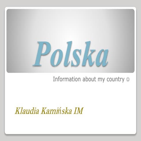 Polska | PPTX | Classical Music | Music