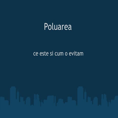 Poluarea | PPT