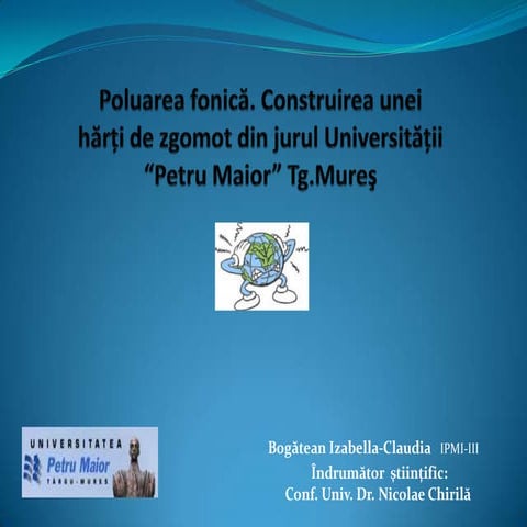 Poluarea fonică | PPTX