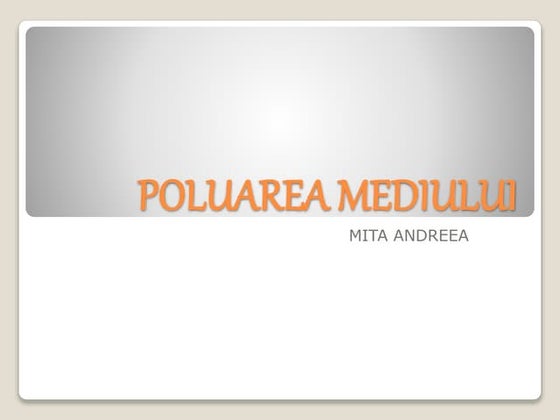 Power point poluare. | PPT