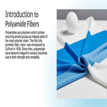 Presentation on Polyamide Fiber (Nylon) in Textile Industry | PPTX