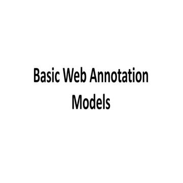 Polyanno Annotation Models - Part 1 | PPT